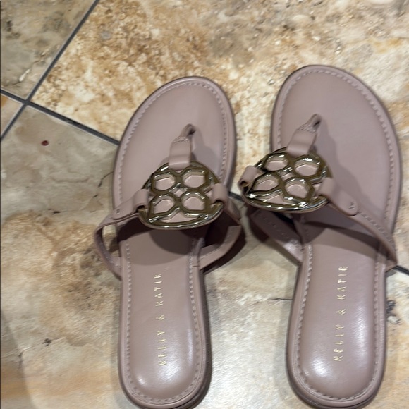 Kelly & Katie | Shoes | Kelly Katie Tan Sandals With Sleek Design ...
